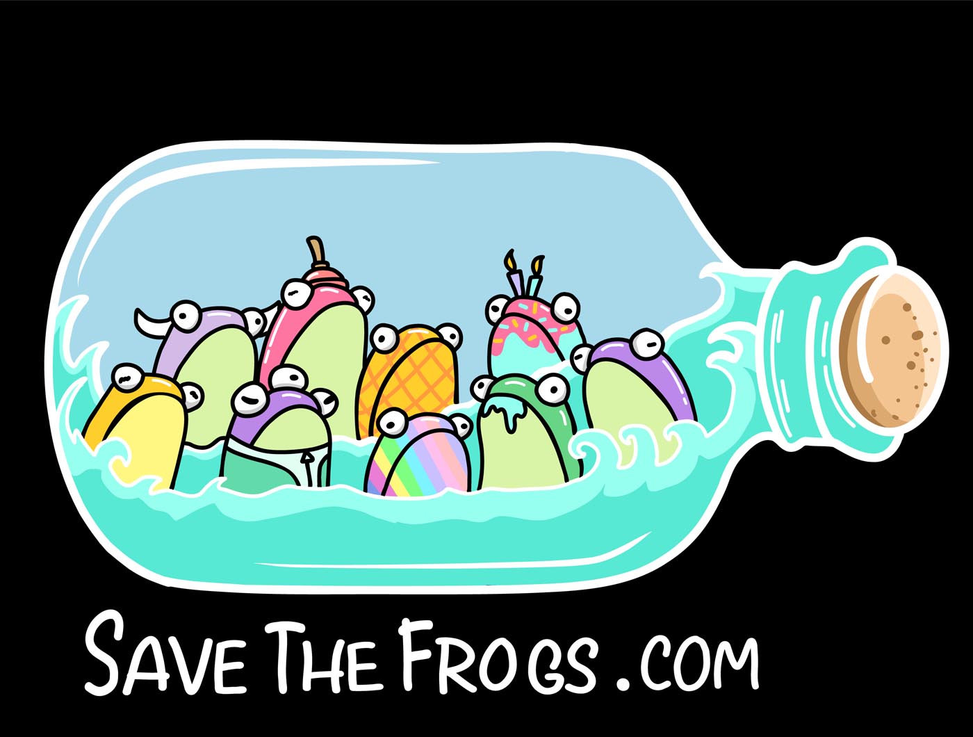 Shirts - Fly Frogs - SAVE THE FROGS!